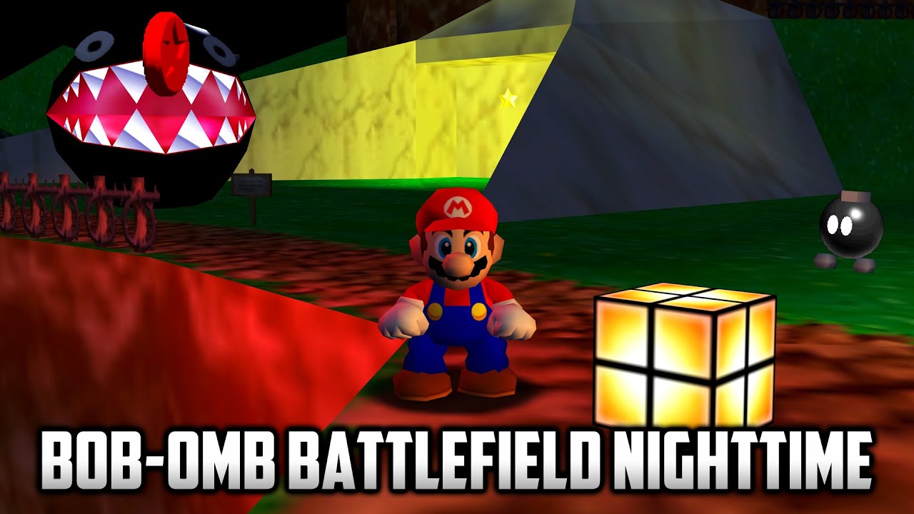 ⭐ Super Mario 64 - Bob-omb Battlefield Nighttime - YouTube