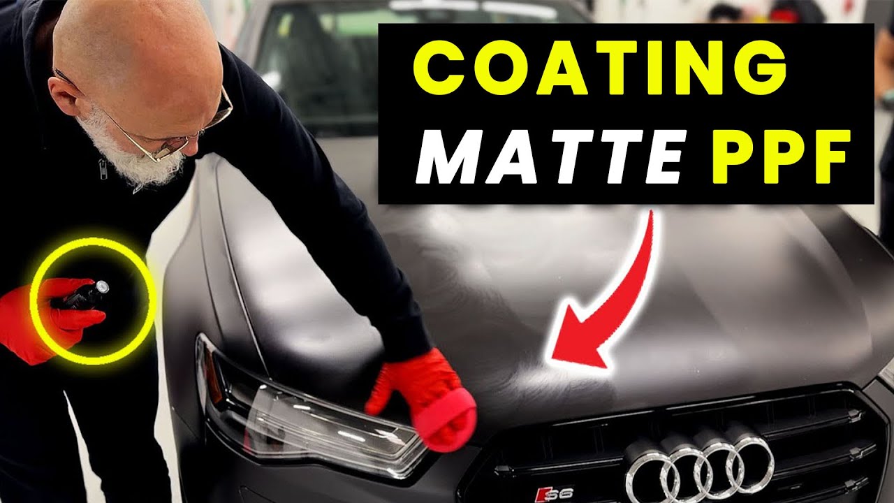 How to ceramic coat MATTE PPF! (Adjusting technique for flawless ...