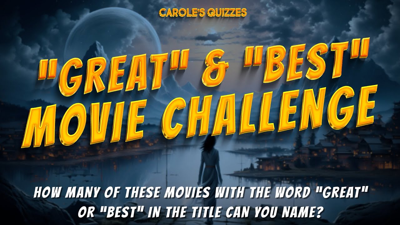 GREAT And BEST Movie Challenge: Can You Name These 30 Movies? - YouTube