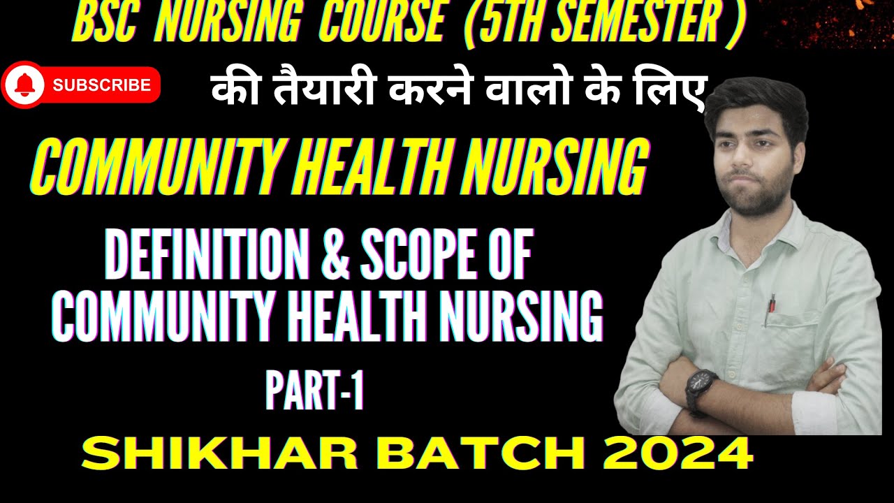 CONCEPT OF COMMUNITY HEALTH & COMMUNITY HEALTH NURSING ||PART -1| |SHIKHAR BATCH 2024 ||# ...