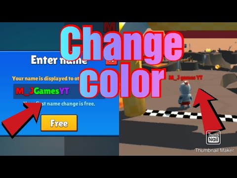 How to change your name color in stumble guys - YouTube