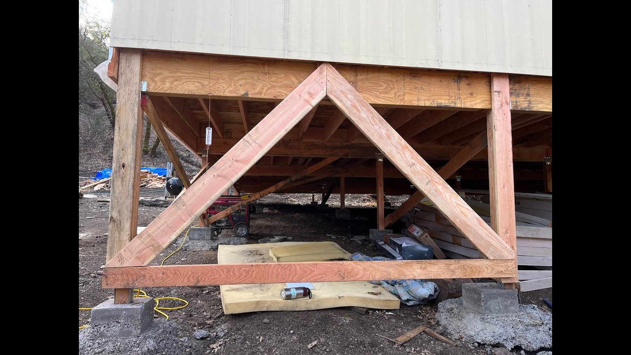 How to Reinforce a Post and Pier Foundation - YouTube