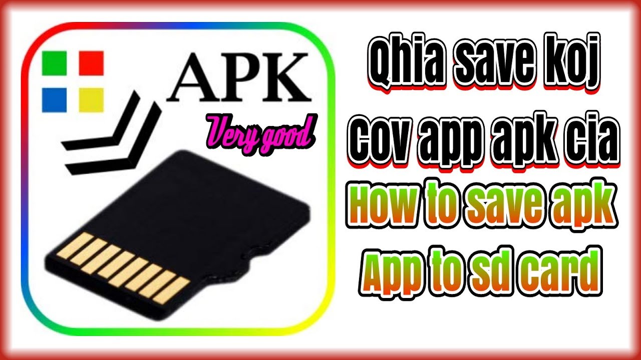 How to save apk App to SD card - YouTube