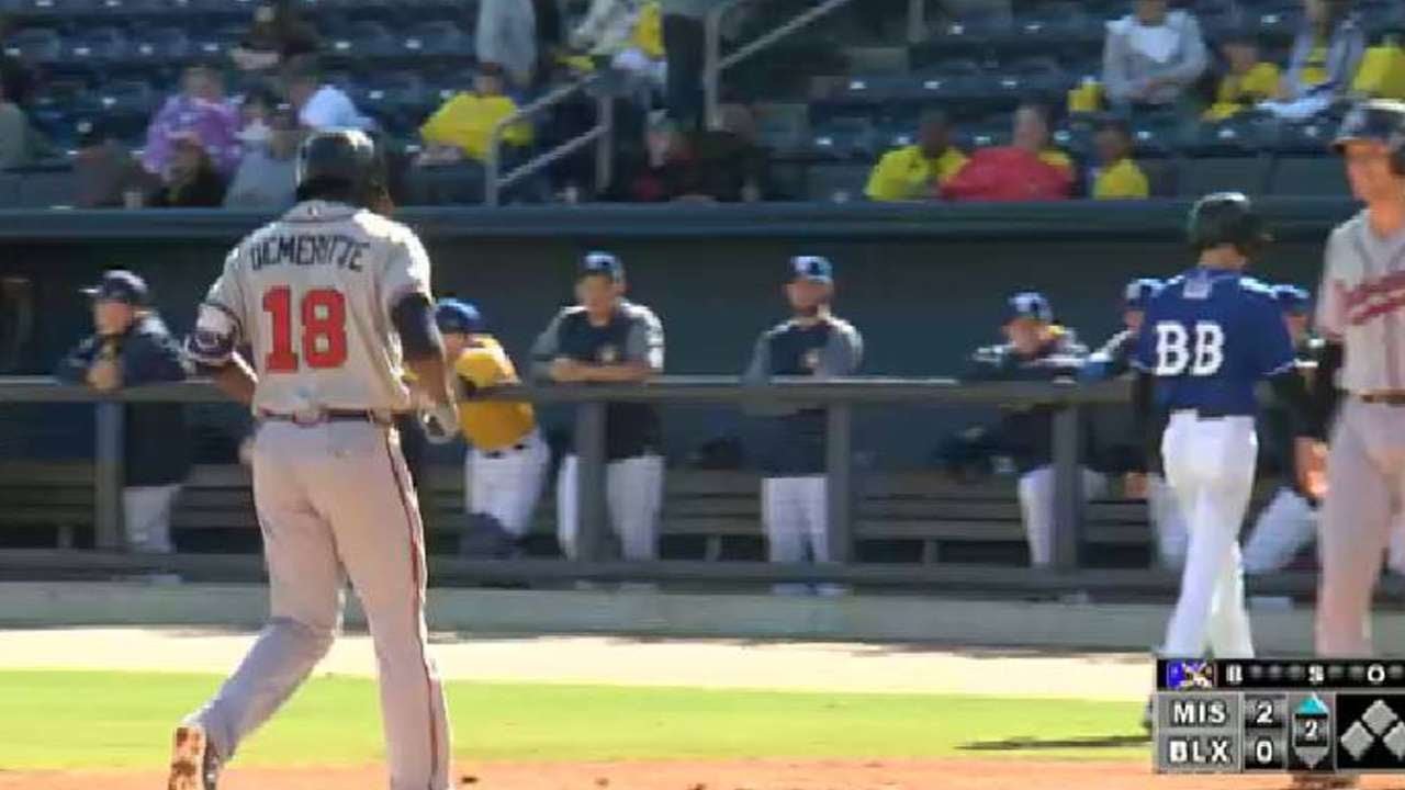 Travis Demeritte gets the Braves on the board. - YouTube