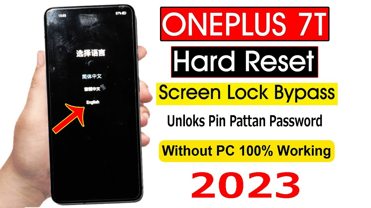Oneplus 7t Password Reset Hard Reset | New Tricks 2023 | 1+7t Reboot to ...