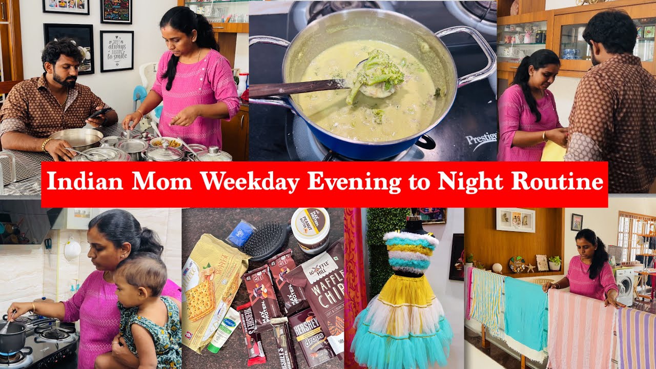 Indian Mom Weekday Evening to Night Routine|Cooking & Kids Time ...