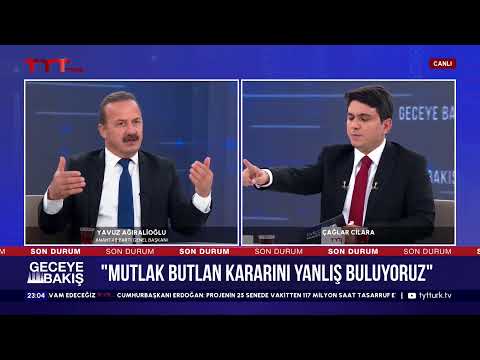 Genel Başkanımız Sayın Yavuz Ağıralioğlu, TYT Türk TV’de canlı yayında