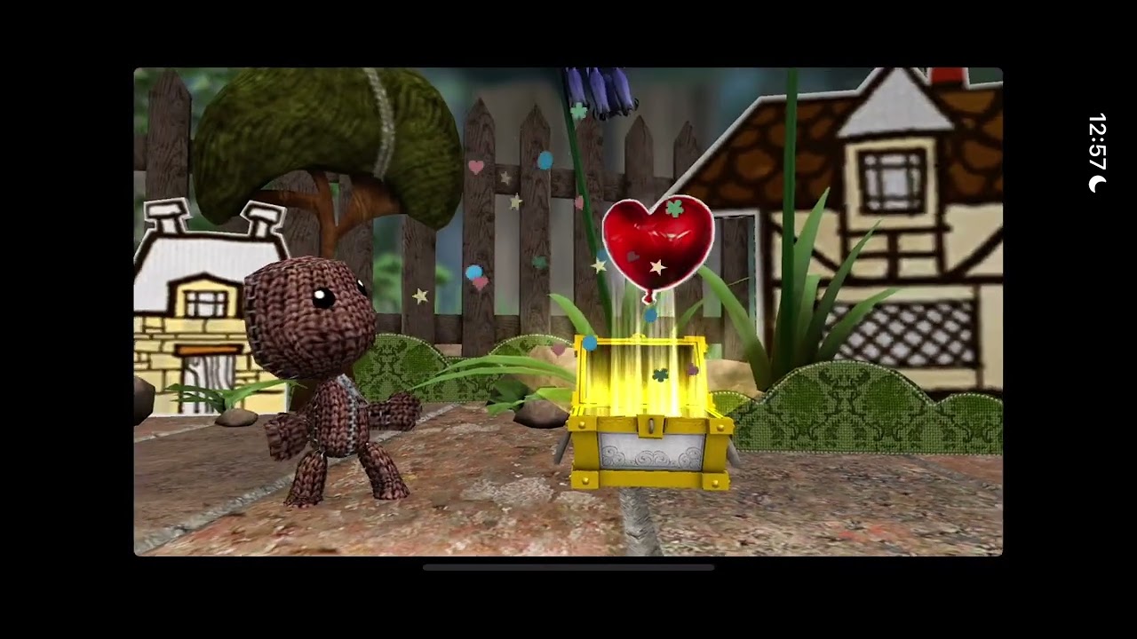 Sackboy’s heart got found in golden chest #gaming - YouTube