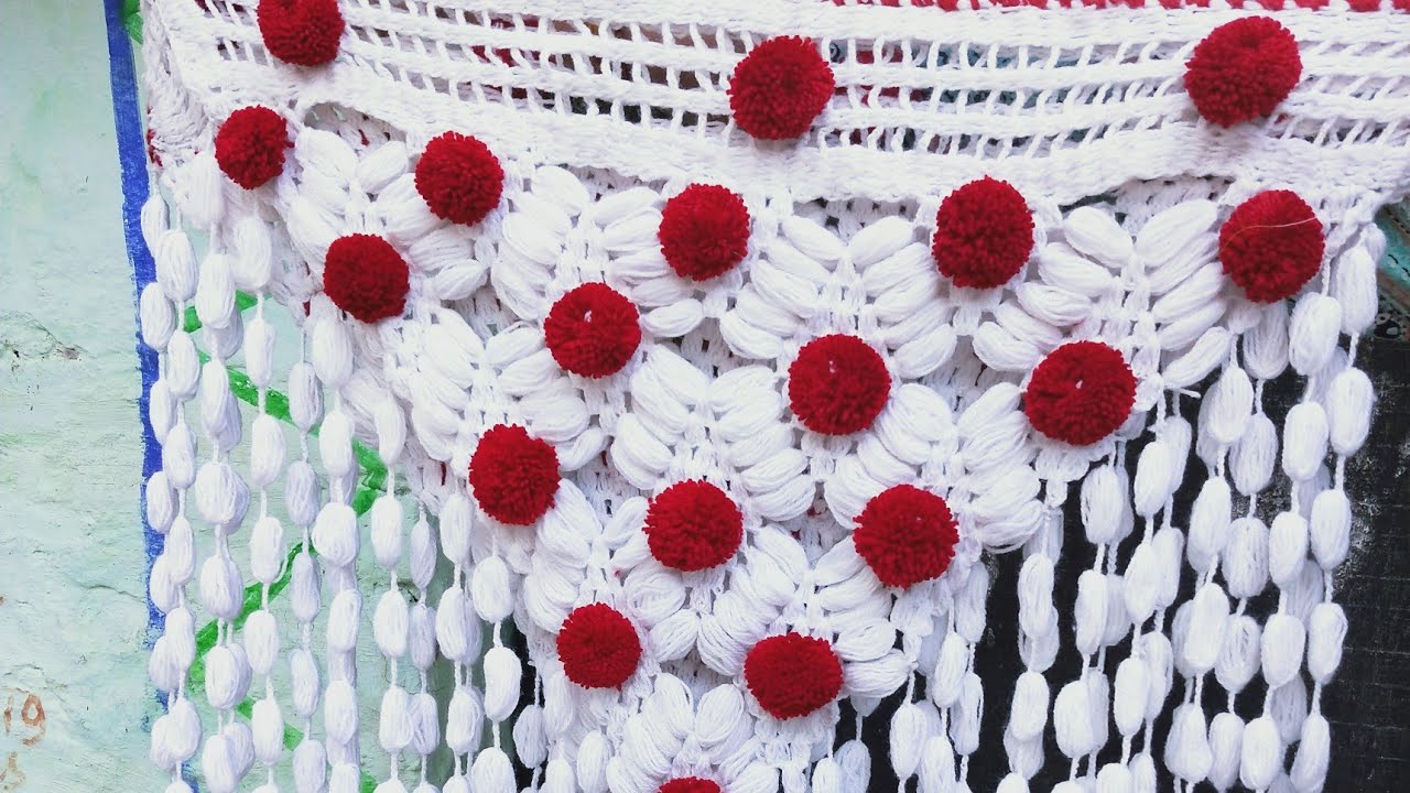 gate parda design| gate hanging| door hanging| toran design| woolen ...