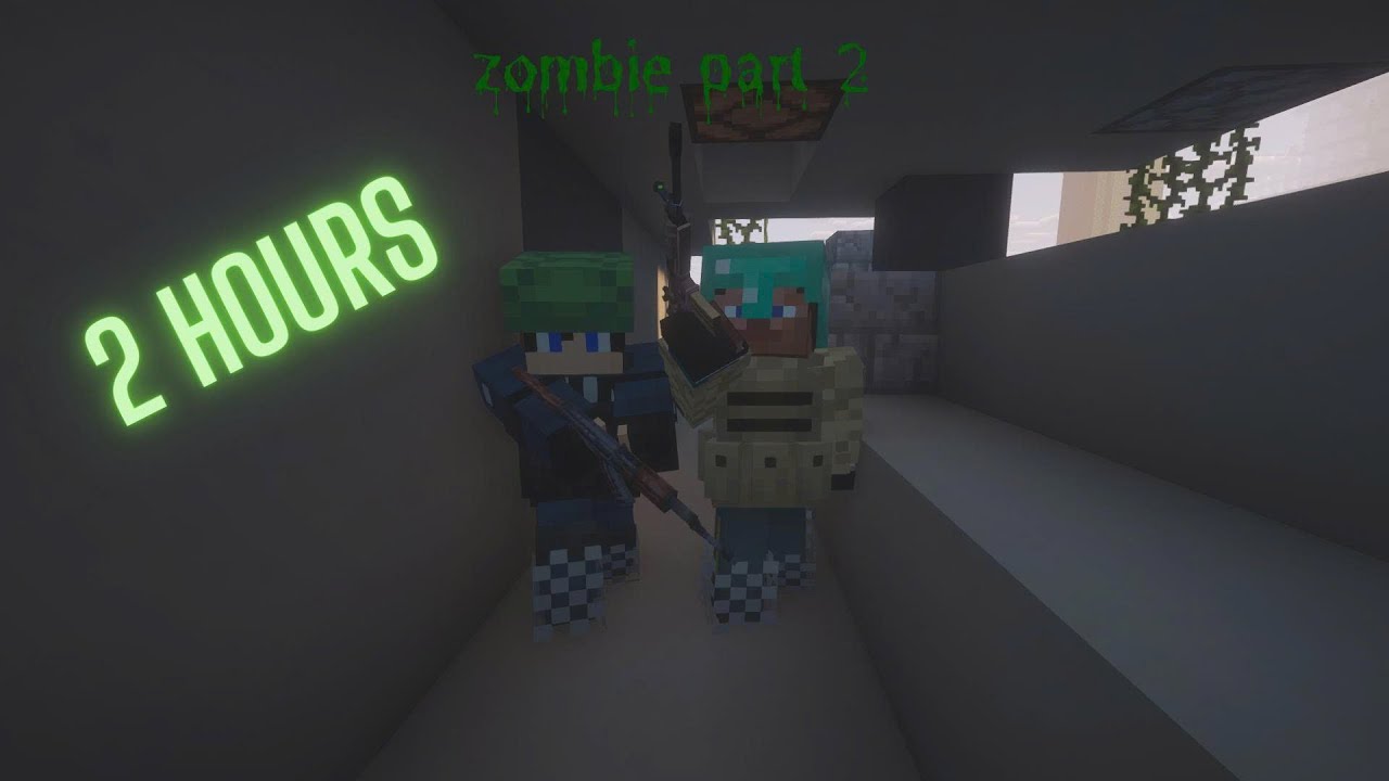 minecraft zombie | part 2 | FOUND NEW GUNS AND ARMOR - YouTube