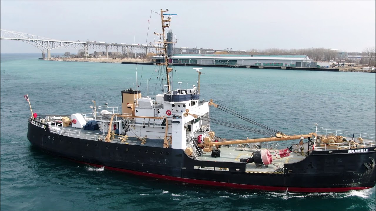 USCGC BRAMBLE - RETIRED - Downbound Port Huron, Michigan 3-20-2019 ...