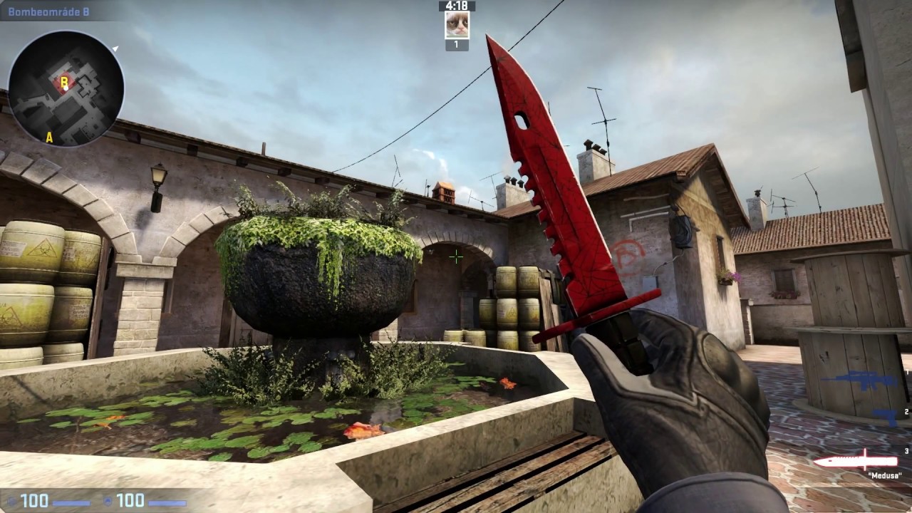 CS:GO | M9 Bayonet Crimson Web MW w/FN look!! | Showcase [60fps] - YouTube
