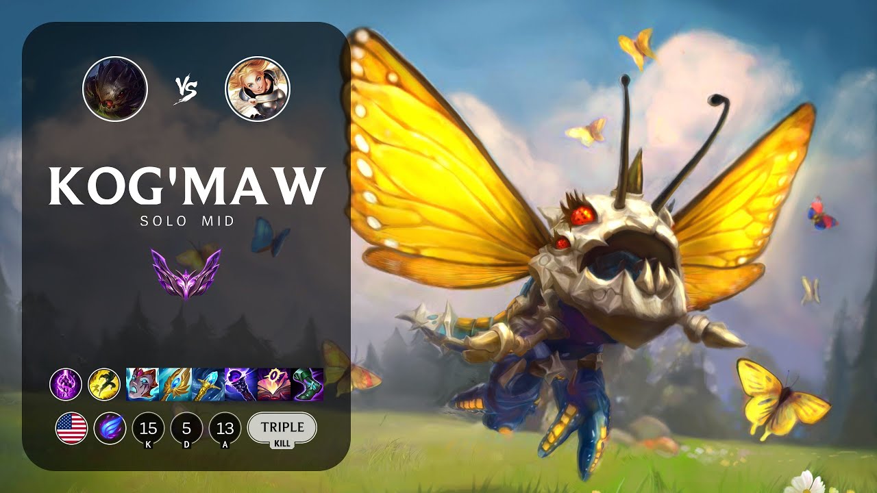 Kog'Maw Mid vs Lux - NA Master Patch 13.4 - YouTube