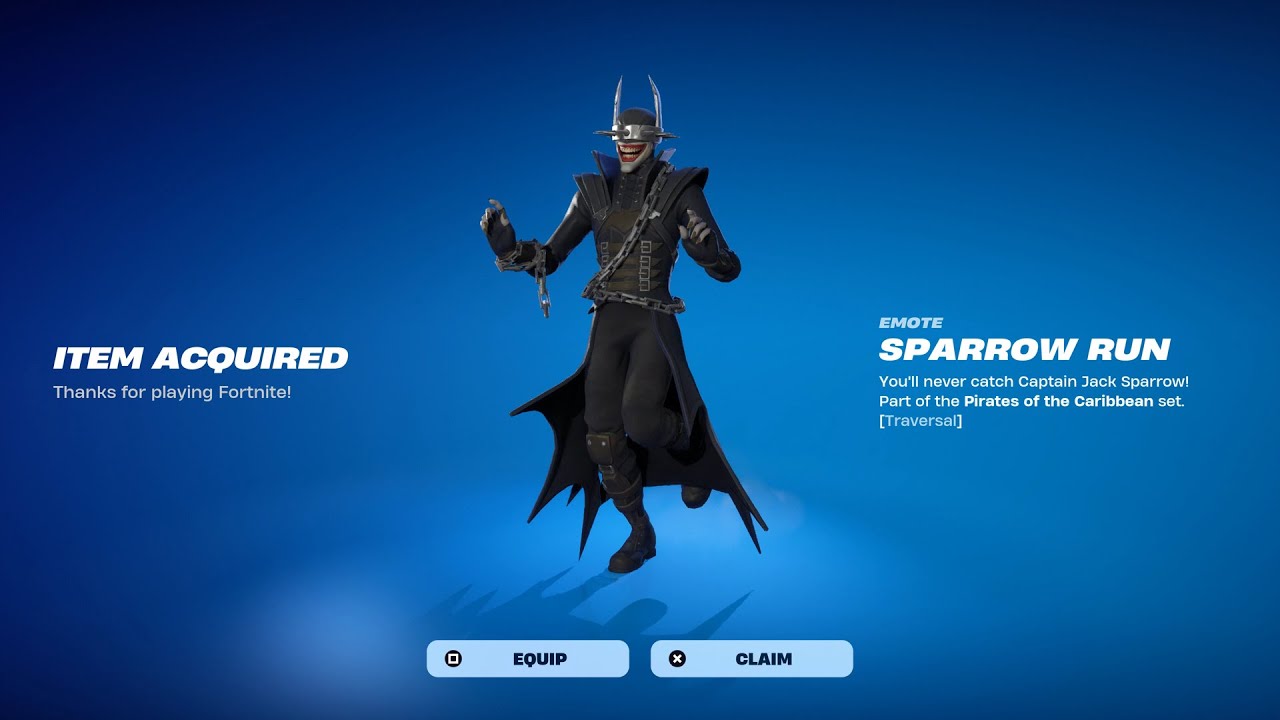 How To Get Sparrow Run Emote NOW FREE in Fortnite! (Unlocked Sparrow ...