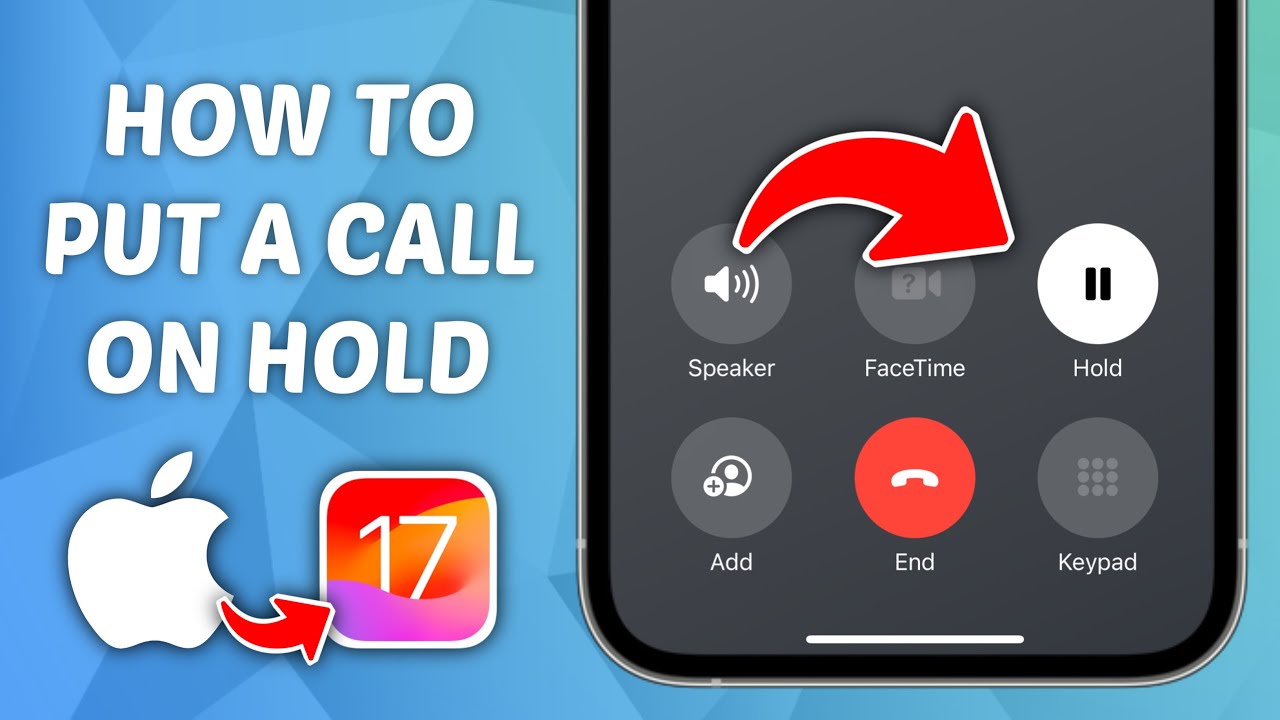 How to Hold Call on iPhone - Put A Call On Hold in iOS 17 - YouTube