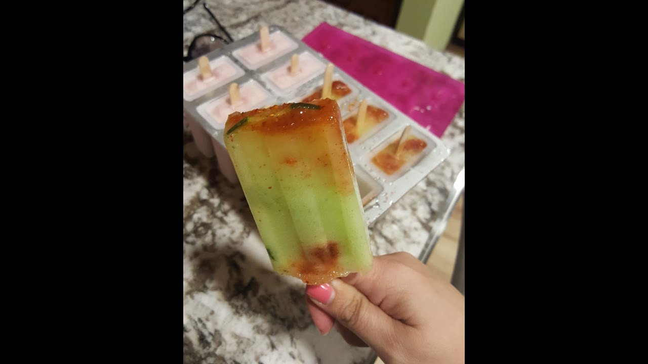 Keto Mexican Candy- Piña Loca pops (pineapple/cucumber ice pops with ...