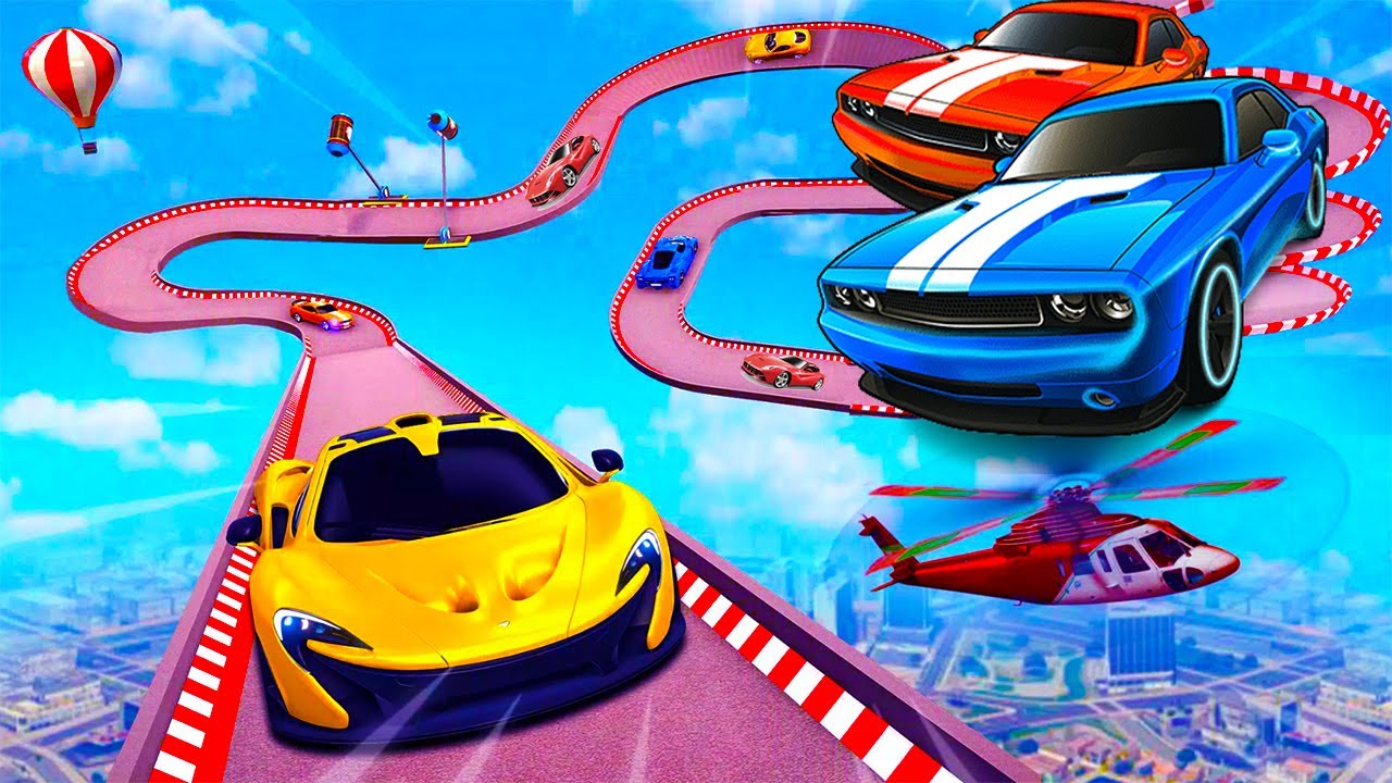 Mega Stunts Sports Car Racing Games - Latest Android Gameplay - YouTube