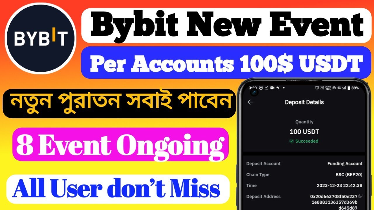 How to join Bybit Exchange new Event Earn 50$-100$, All user join 8 ...
