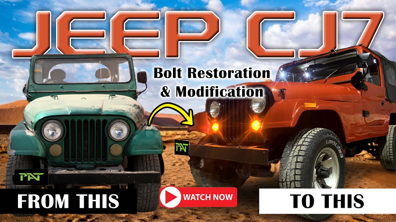 JEEP CJ7 1978 Bolt Restoration & Modification - 6 minutes - PAT - YouTube