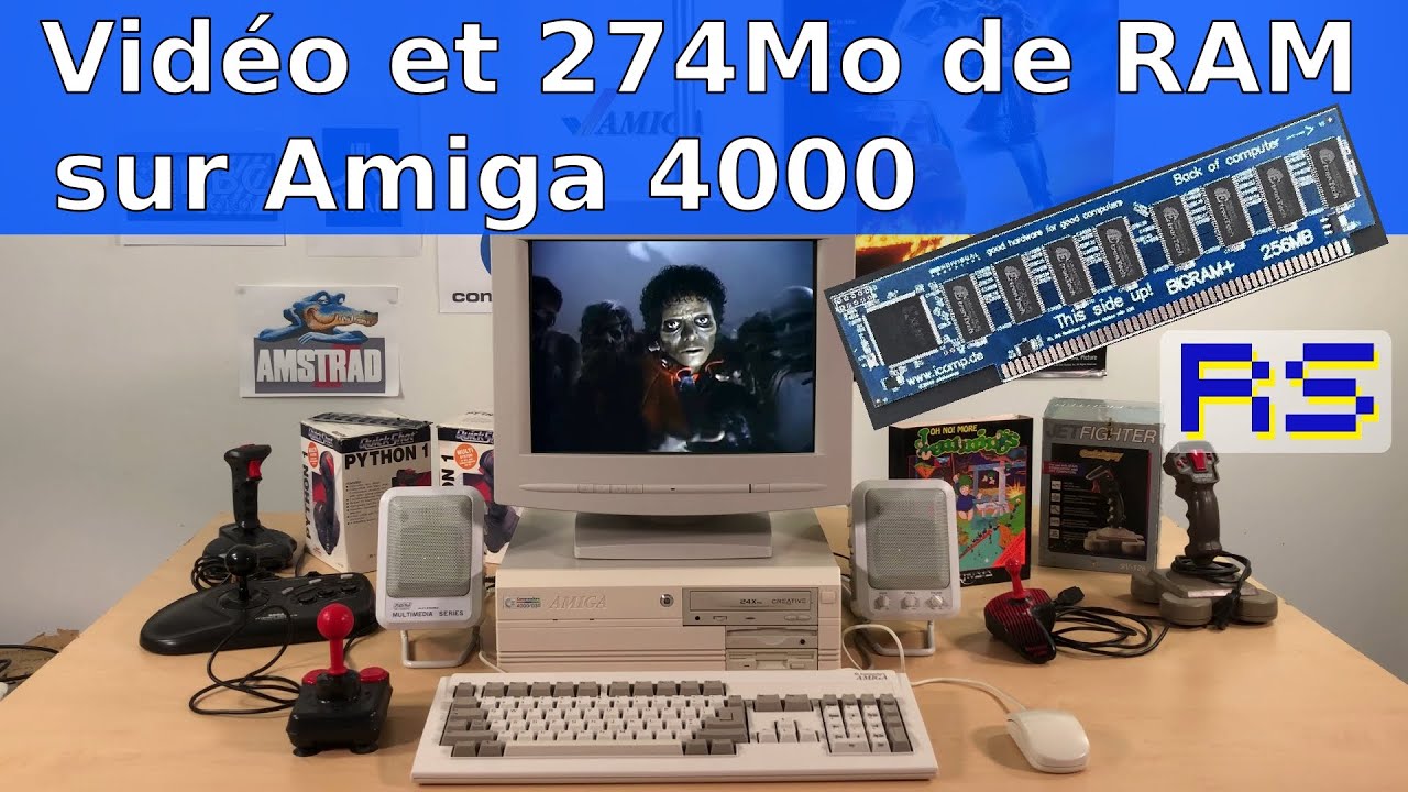 Vidéo et 274Mo de RAM sur Amiga 4000 - YouTube