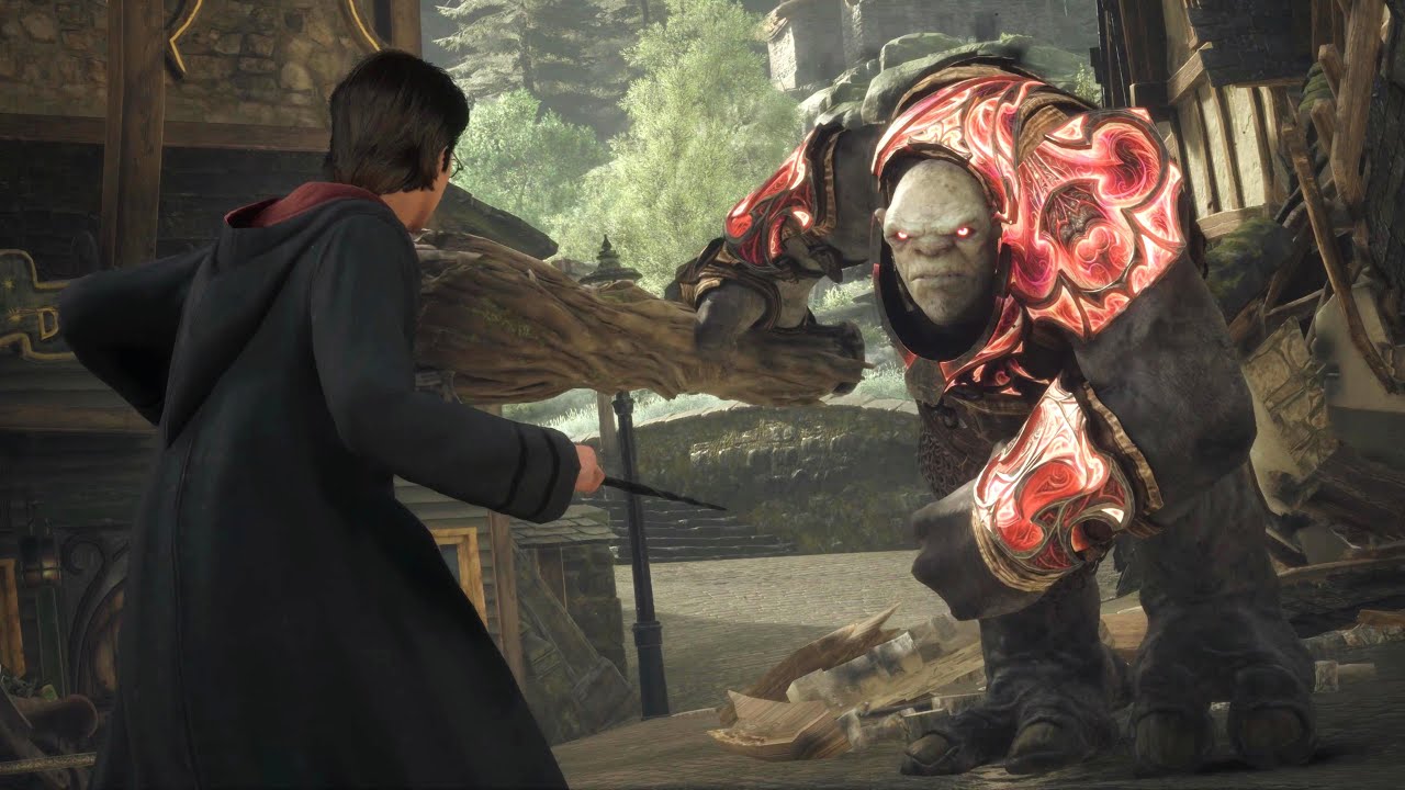 Hogwarts Legacy - Armoured Troll Fight - YouTube