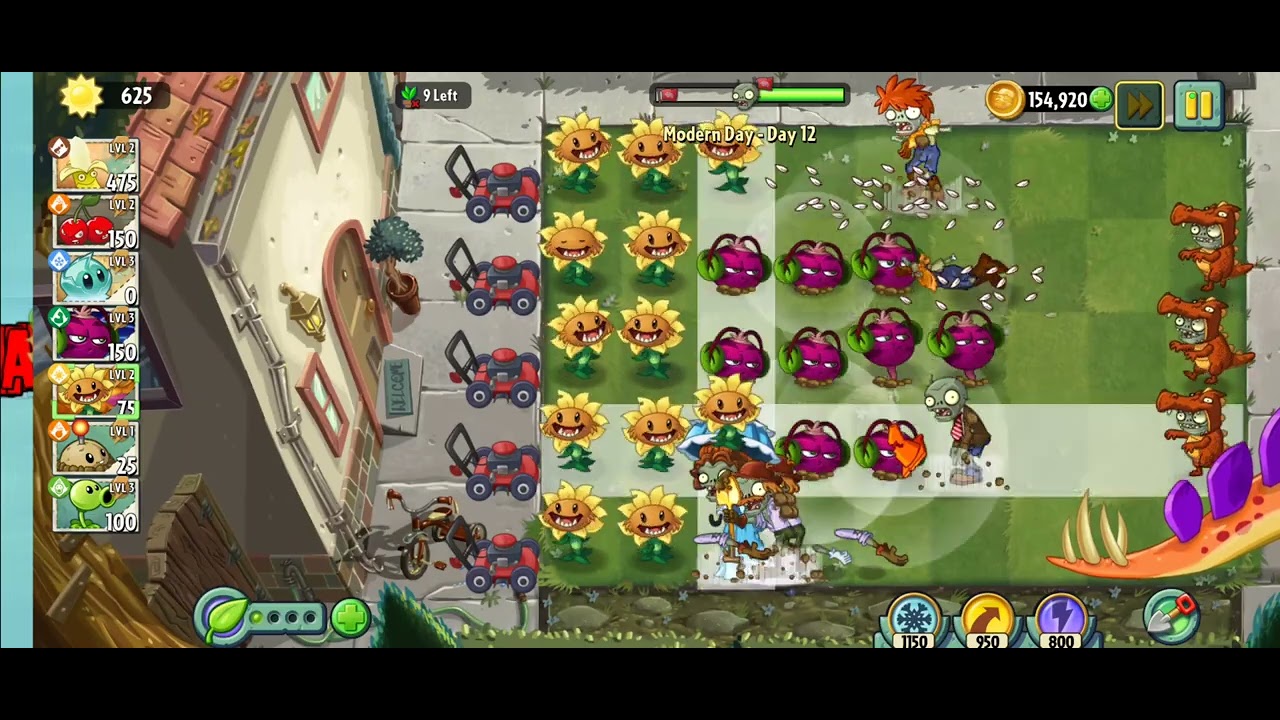 Plants vs Zombies Modern Day - Day 12 - YouTube