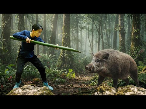 Survival in the wild, traces of wild pigs, traps to catch, selling wild pigs, survival skills