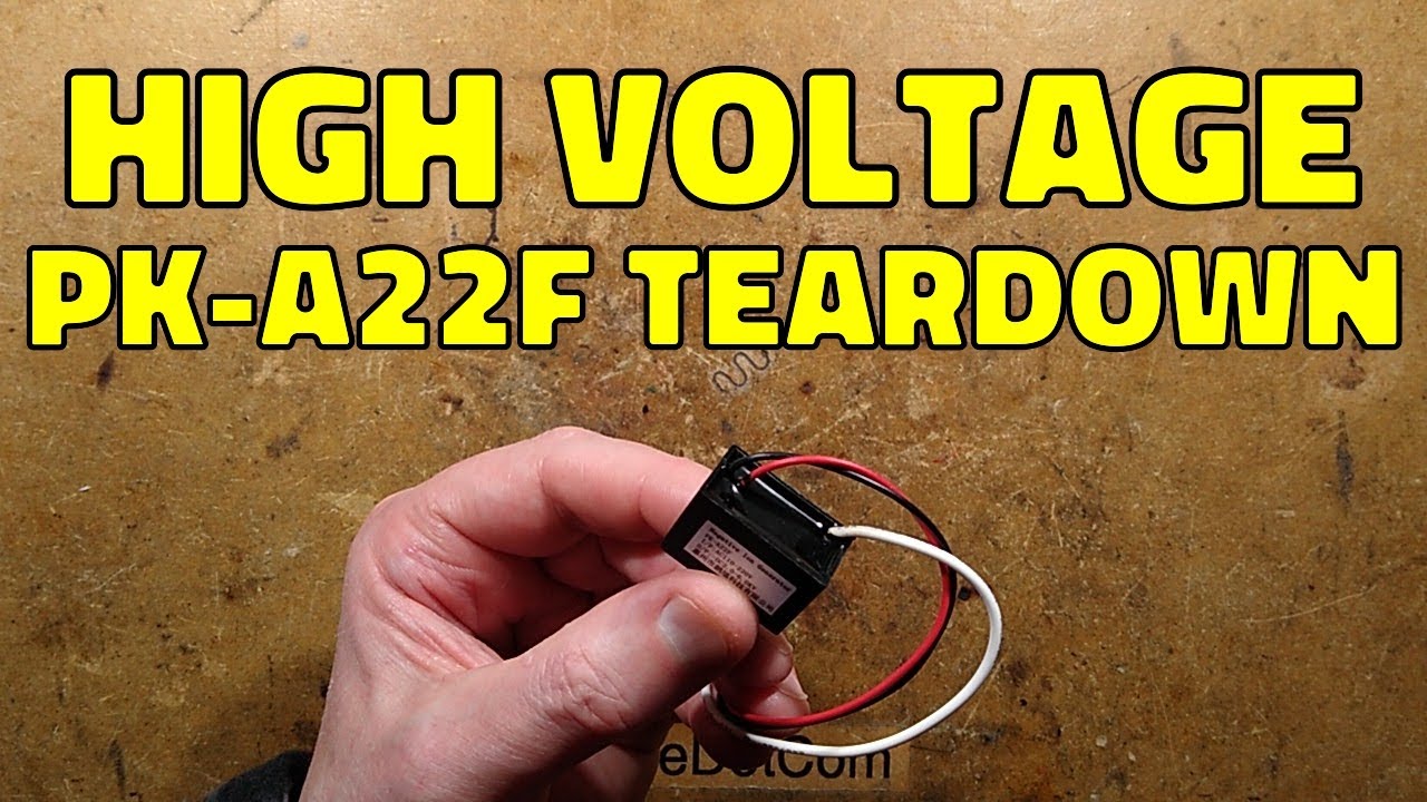 PK-A22F high voltage module teardown with schematic - YouTube