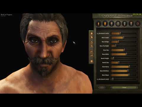 Mount and Blade II Bannerlord  - Character Customization - First Draft