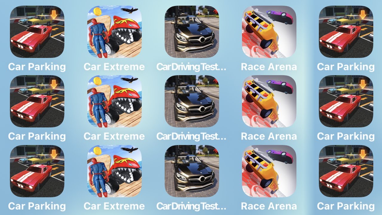 Car Parking, Car Extream, Car Driving Test and More Car Games iPad ...