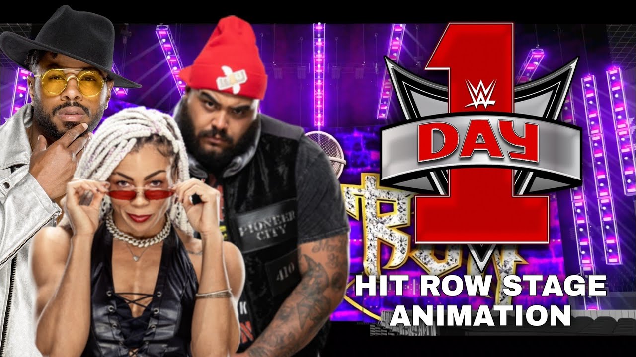 WWE DAY 1: HIT ROW ENTRANCE STAGE ANIMATION 2022-2023: by WWE STAGE ...