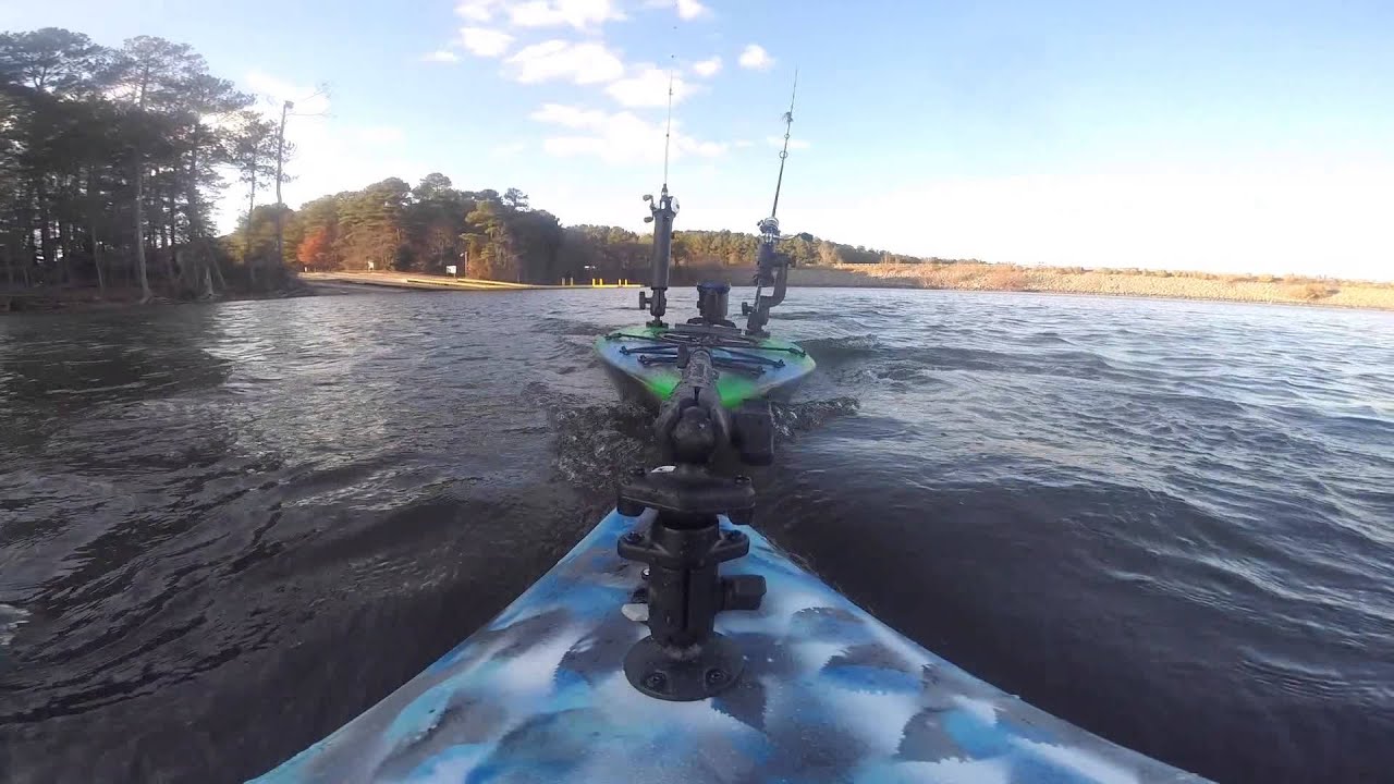 Towing the Kayak Kaddy - YouTube