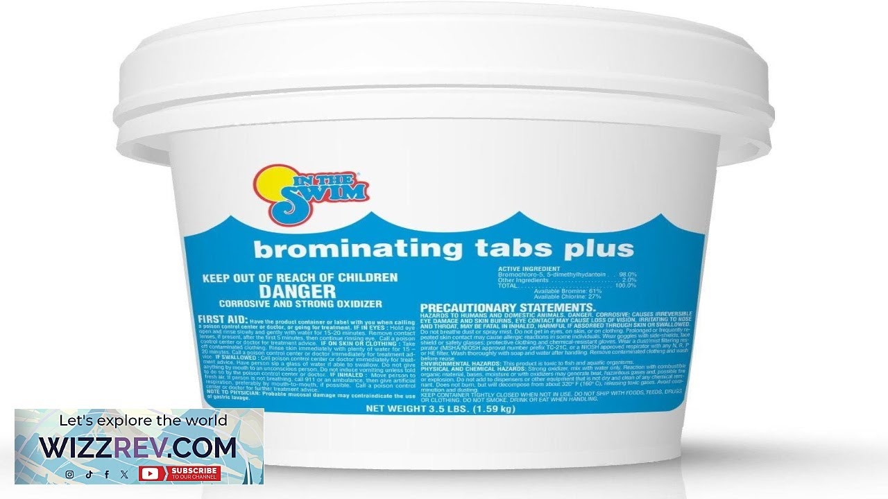 In The Swim 1 Inch Bromine Plus Tablet Sanitizer for Spas Hot Review ...