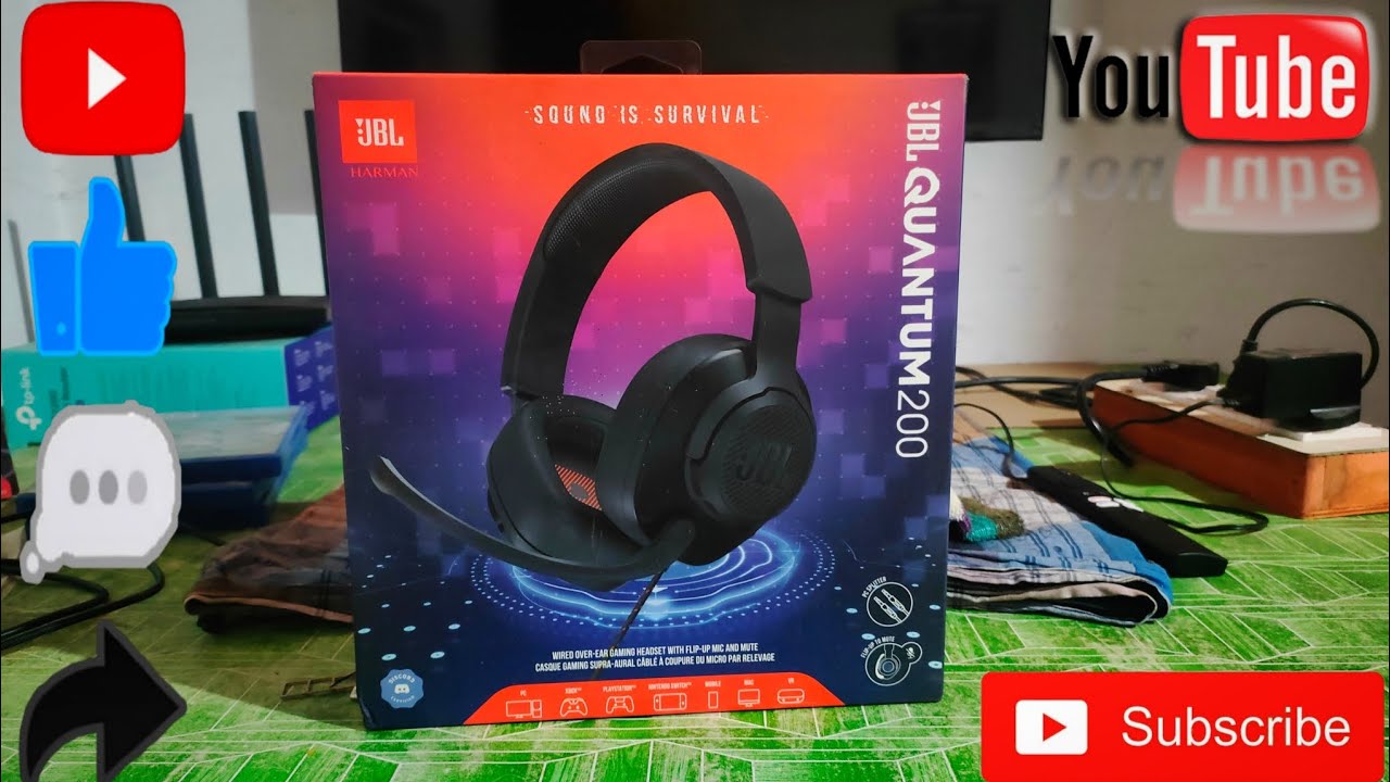 JBL QUANTUM 200 UNBOXING TAMIL [SOUND IS SURVIVAL] JPL HEADSET UNBOXING ...