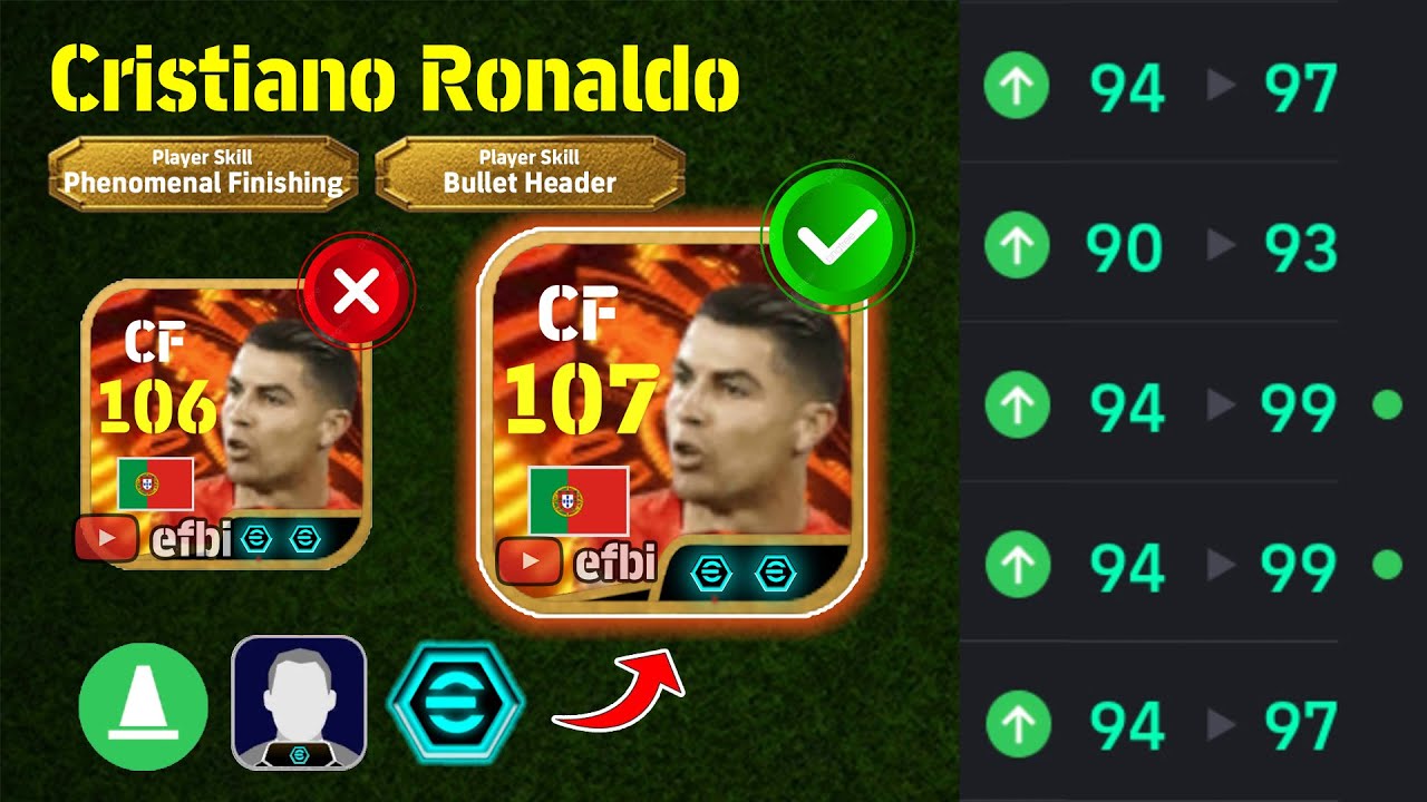 Cristiano Ronaldo 107 BEST TRAINING with Booster, Max Level, Player ...