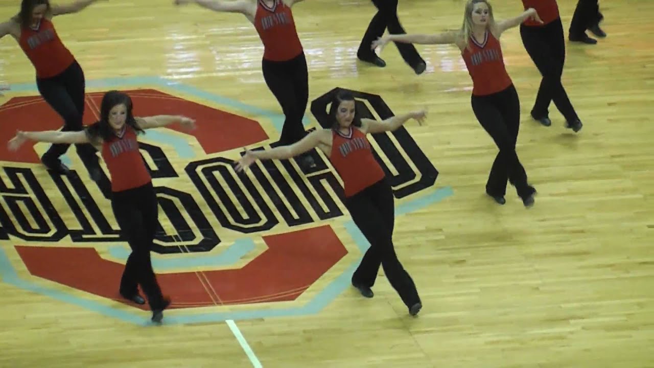 Ohio State Dance Team timeout vs. Illinois - YouTube