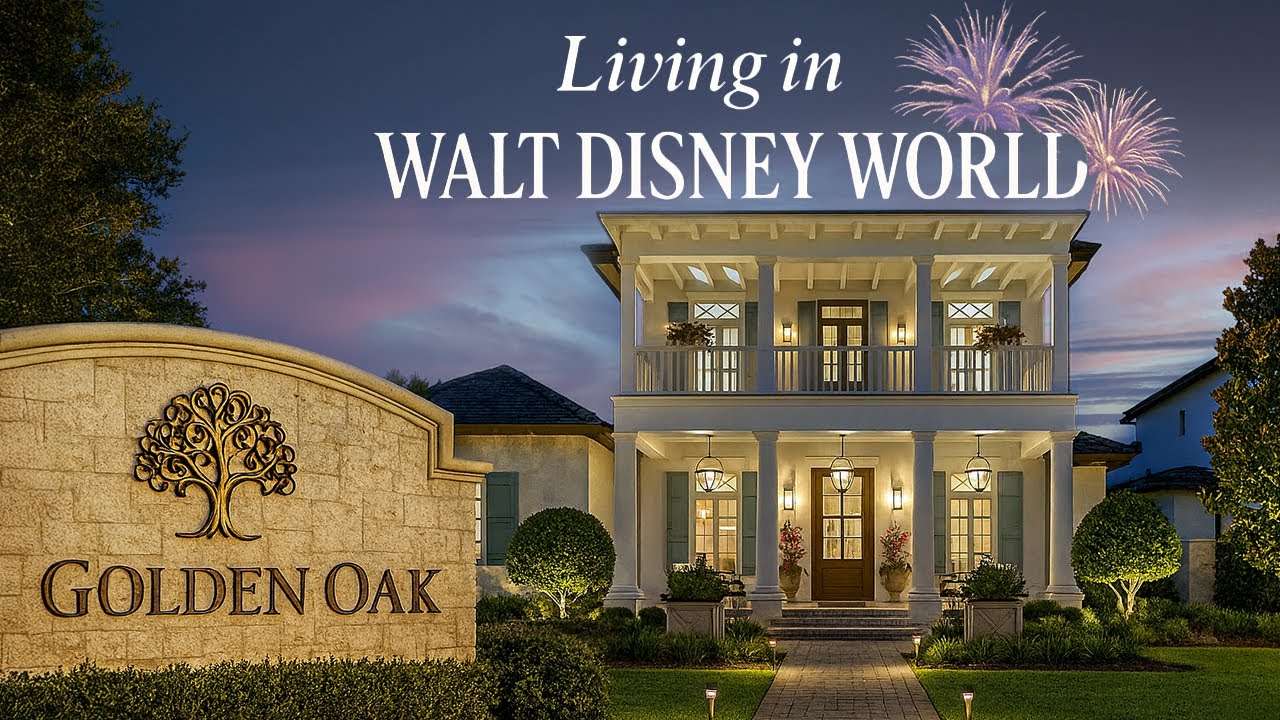Living in Walt Disney World | Inside Golden Oak Luxury Homes - YouTube