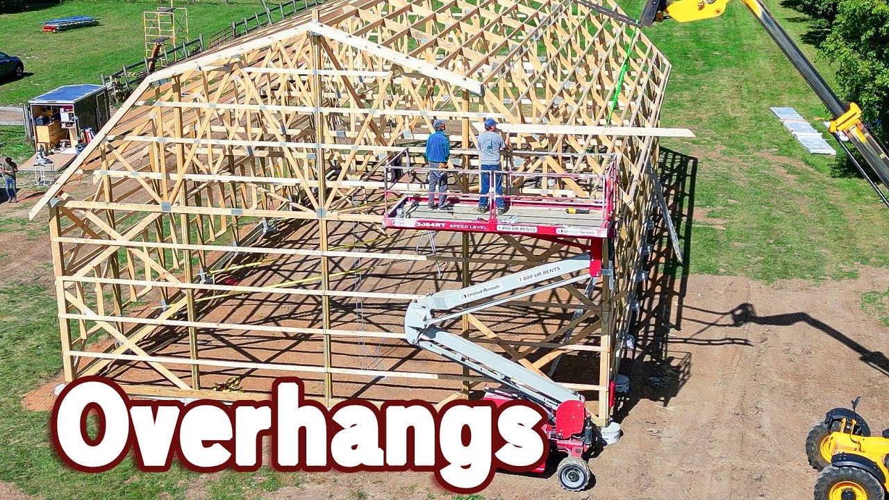 Dressing up the Building with Overhangs - 40x72 Gambrel Post Frame ...