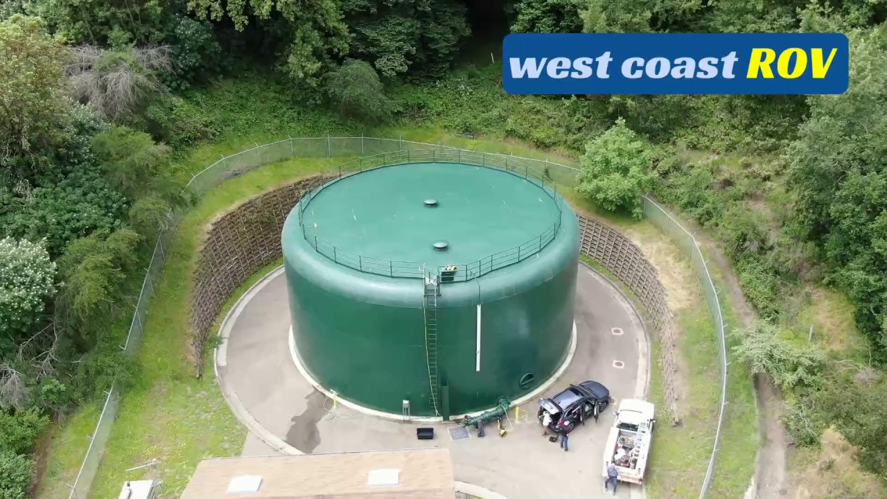In-service water tank inspection demo - YouTube