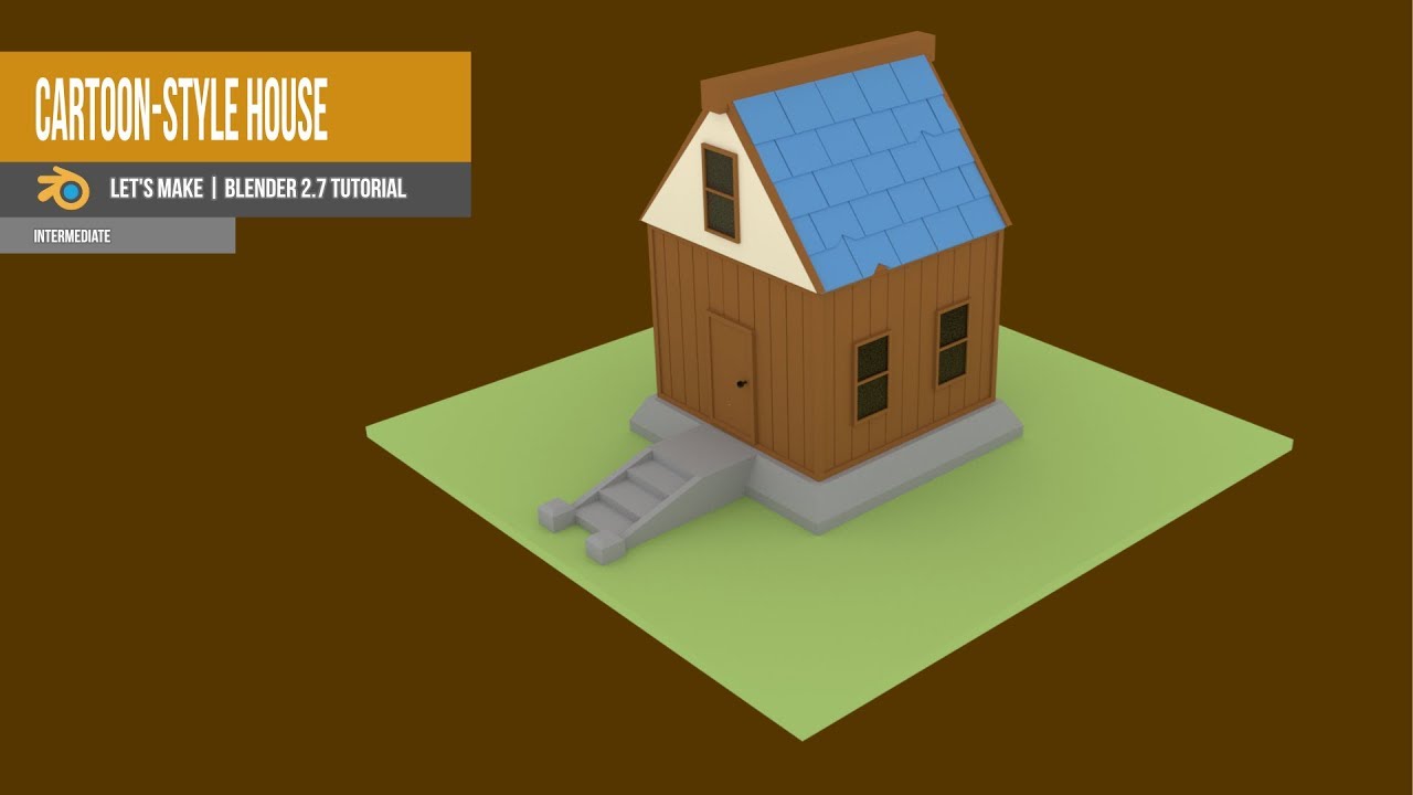 How to make a cartoon-style house in Blender [2.7] [REQUESTED] - YouTube