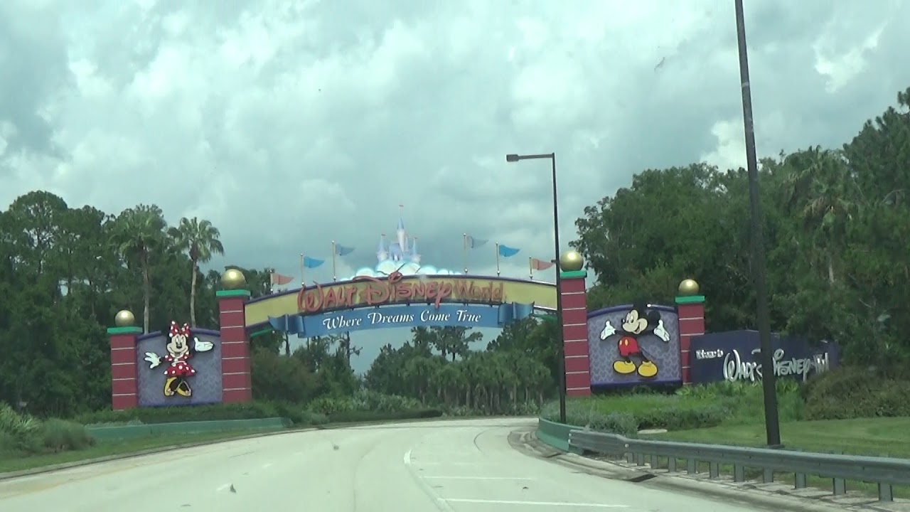 Entering Walt Disney World 2019 - YouTube