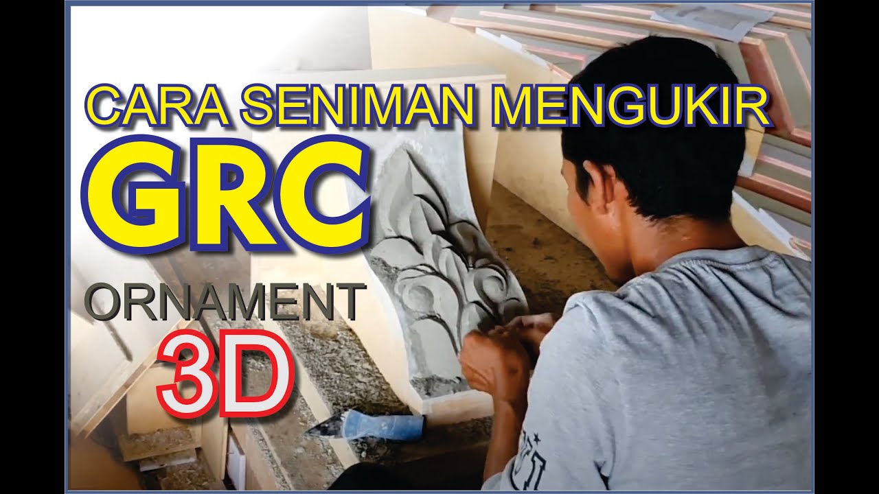 CARA BUAT UKIRAN PADA GRC || carve ornaments on gfrc concret - YouTube