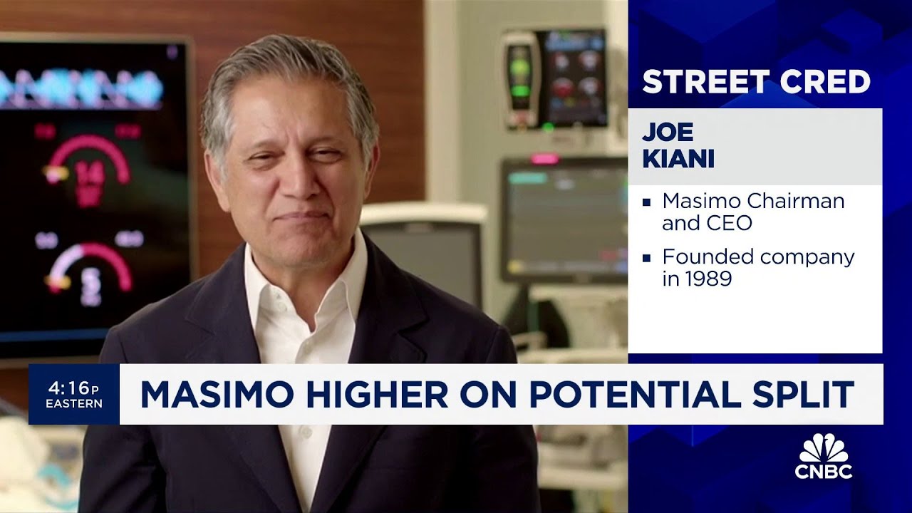 Masimo CEO on potential split, proxy battle and spinning off consumer ...