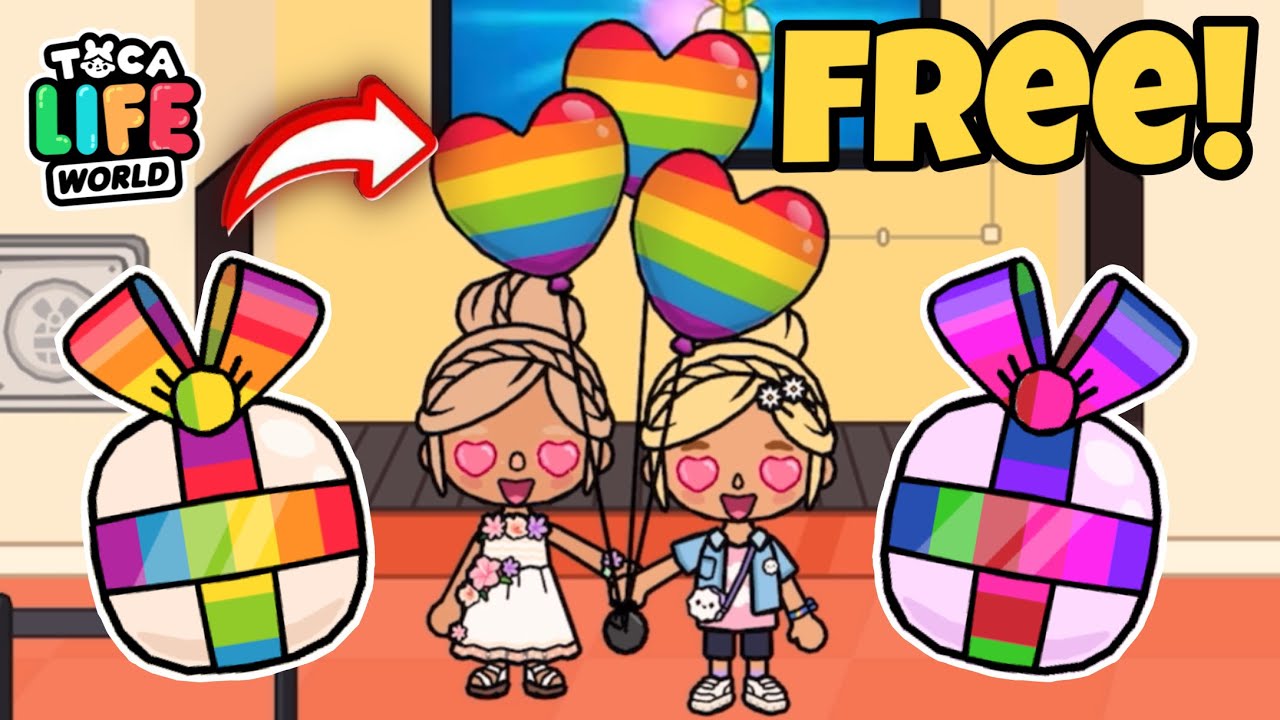 FREE Rainbow Balloon Gift 🌈 | Toca life world - YouTube