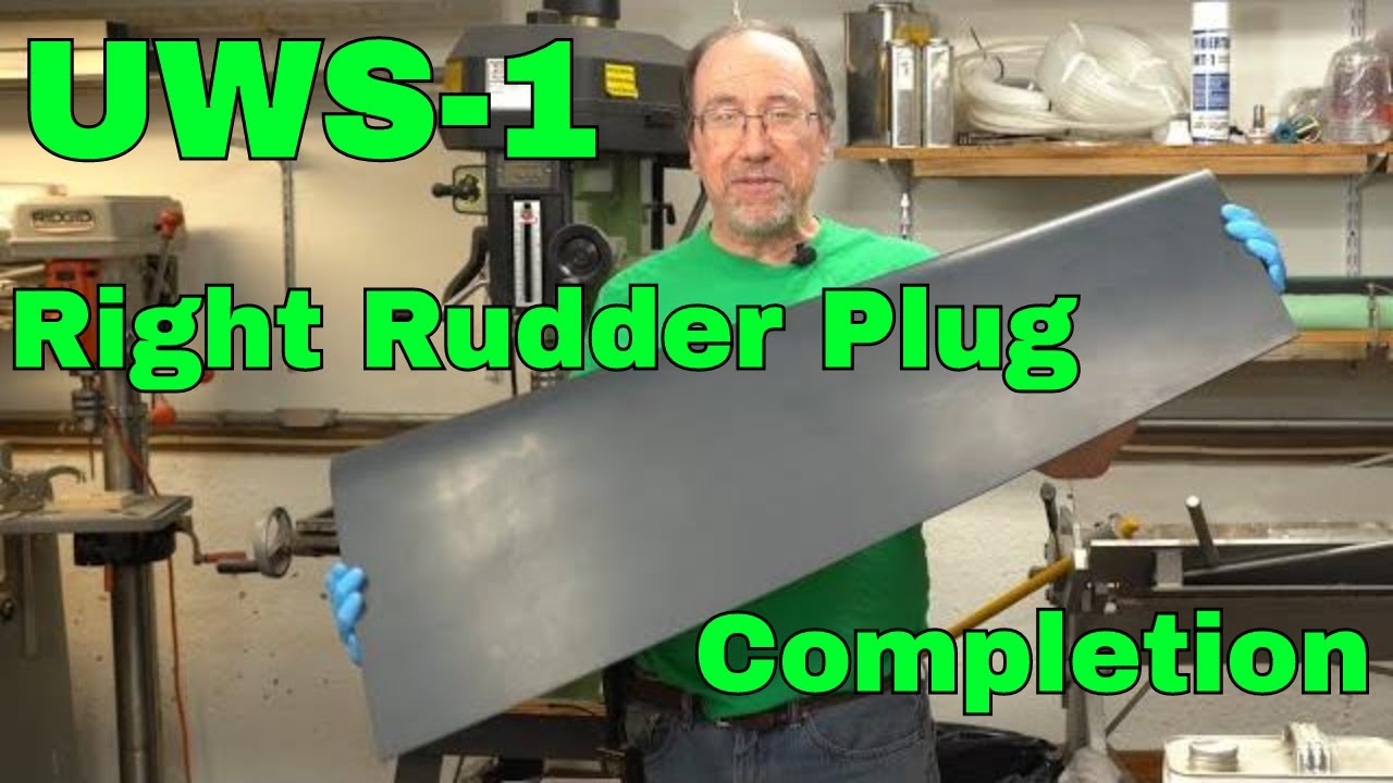 UWS-1 Design: Right Rudder Plug Part 4, Completion - YouTube
