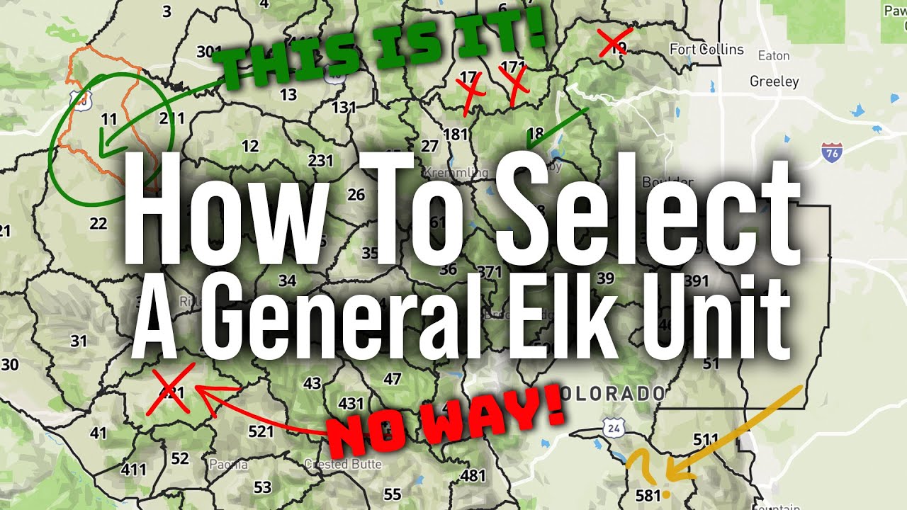 How to Choose the Best GENERAL ELK HUNTING Unit! - YouTube