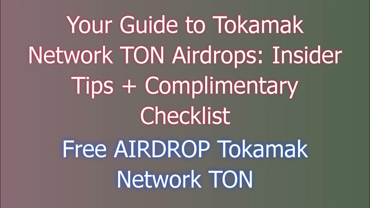 Updated Tokamak Network TON Crypto Free Airdrop [Fully Verified] Quick Claim & Withdrawal - YouTube