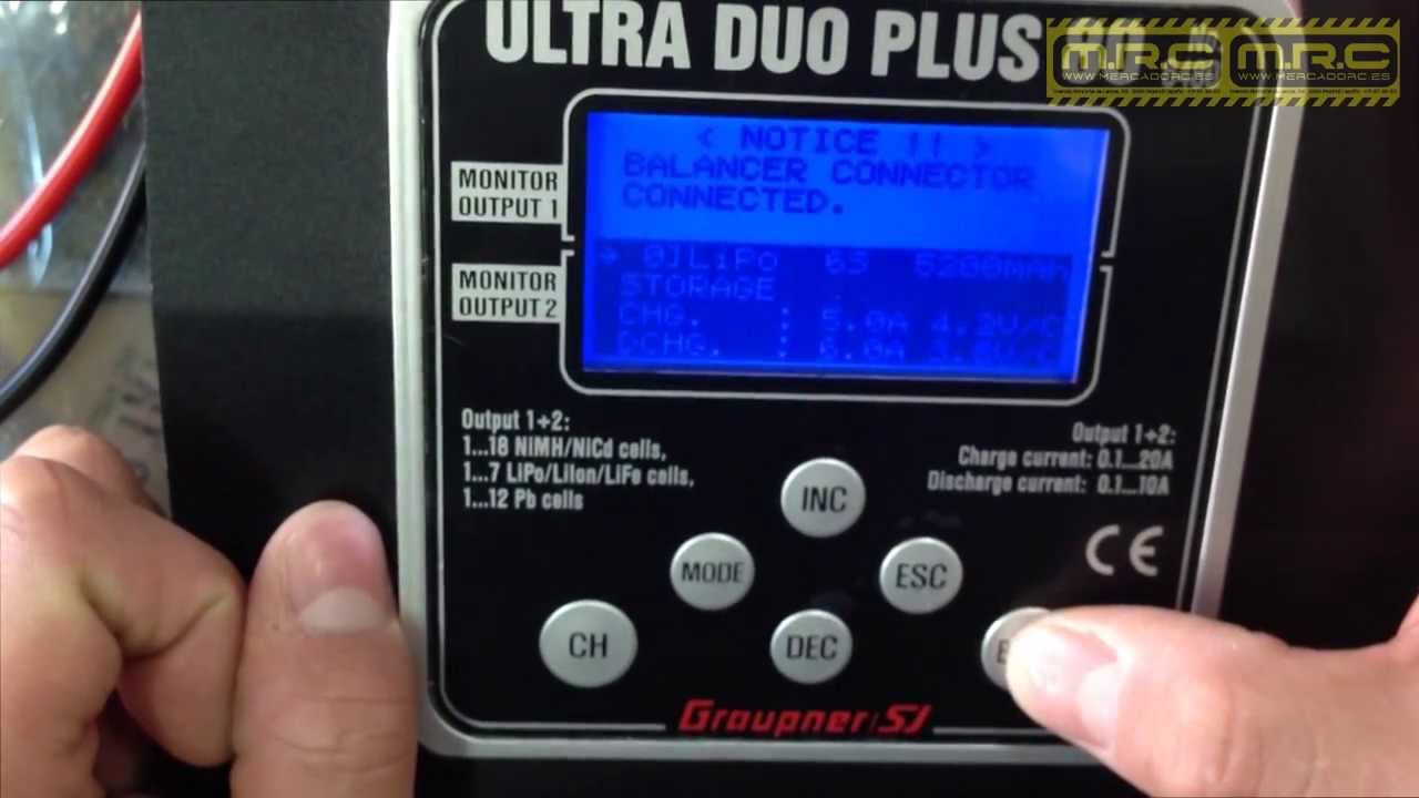 Tutoria Graupner Cargador ULTRA DUO PLUS 80 - YouTube