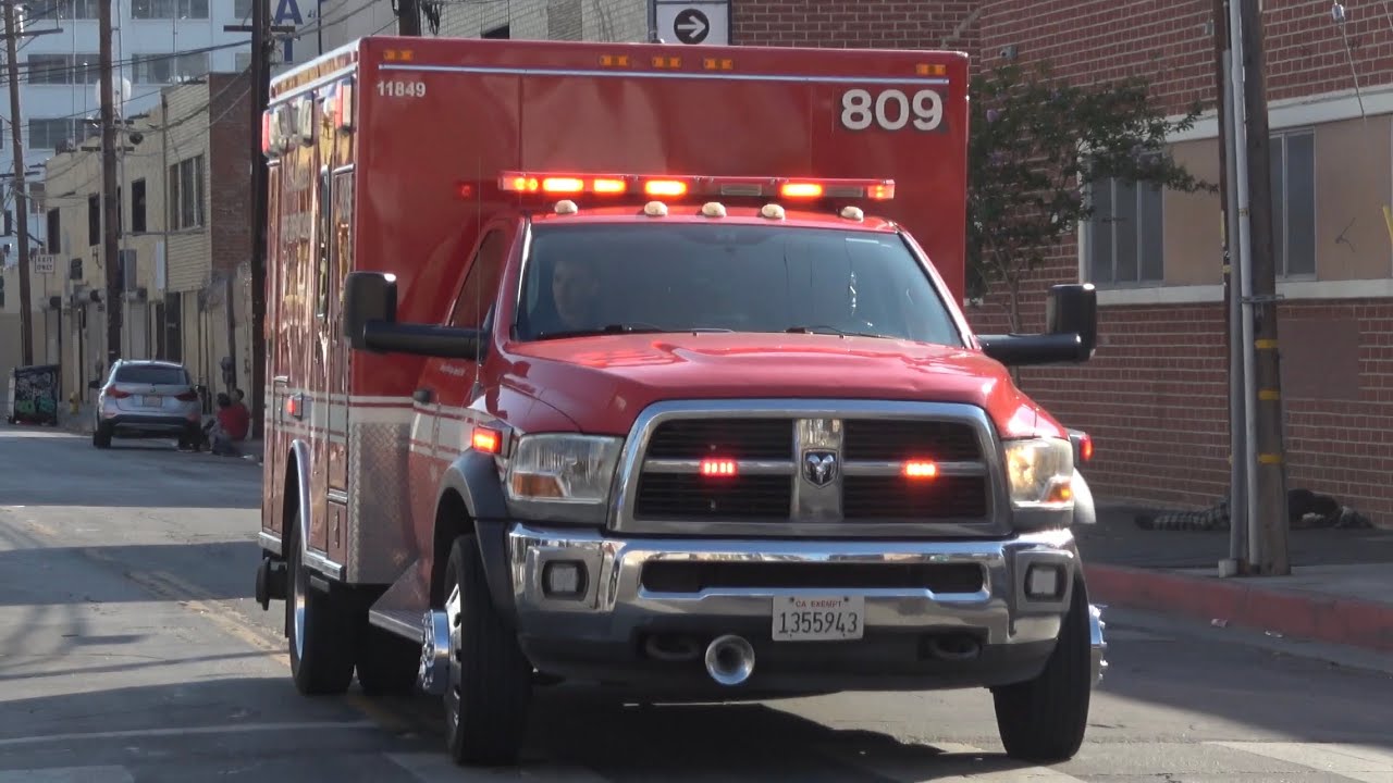 LAFD Rescue 809 Responding - YouTube