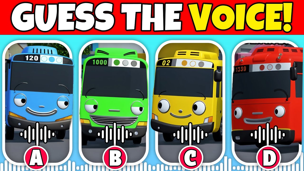 🔊 Guess The Voice Quiz ! | Tayo The Little Busb🚌 | Speed, Fireball ...